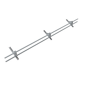 Mieux Life 5ft Roof Snow Ice Guards for Metal Roofs and Wood Roofs, Stop Snow from Sliding Off Your Roof, Gray Snow Guard Railing, Extendable