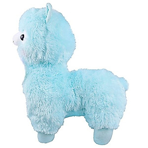 TOLLION Cuddly Soft Blue Alpaca Llama Lamb Toy -7" Stuffed Animal Cushion Plush Doll Valentine Gift New Baby Gift Graduate Gift Lovers Anniversary Fiesta Gift for Girlfriend Children and Friends