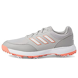 adidas Women's W TECH Response 3.0 Golf Shoe, Grey Two/FTWR White/Coral Fusion, 7.5