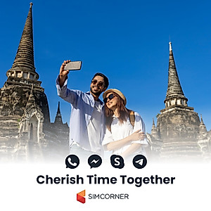 SimCorner Thailand Travel SIM Card (35GB, 15 Days) - AIS SIM for Tourists w/Free AIS WiFi & Prepaid Talktime - 3-in-1 4G Hotspot Card: Standard, Micro, Nano SIM for Unlocked Phones