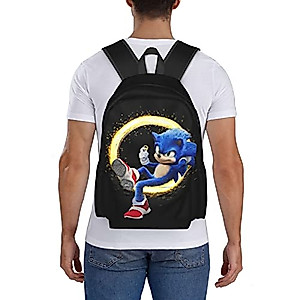 Large-capacity Lightweight Backpack, Casual Backpack With Cartoon Hedgehog Print