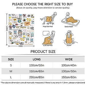 Blanket Flannel Soft Warm Throw Blankets Girls Inspired Gifts for Mom Home Decor for All Seasons White-50 * 60"