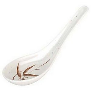 JapanBargain 2398x4, Set of 4 Soup Spoons Chinese Wonton Soup Spoons Japanese Miso Soup Spoons Rice Spoons Pho Spoons Soba Spoons 5 inch, Beige