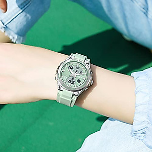 findtime Womens Digital Watch Sport Waterproof Watch Analog Military Tactical Watches LED Backlight Alarm Stopwatch Wrist Watches
