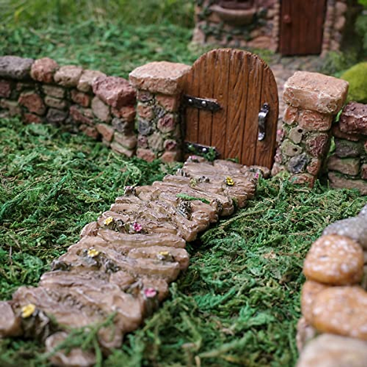 TG,LLC Treasure Gurus Miniature Flower Stone Path Fairy Garden Accessory Dollhouse Ornament