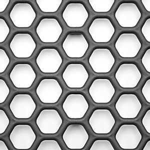 Spectrum Diversified Hexa in-Fridge Small Refrigerator Bin for Storage and Organization of Fruit Vegetables Produce and More, 15 x 6.25 x 2.25, Clear/Dark Gray