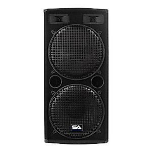 Seismic Audio - Dual 15 Inch PA DJ SPEAKER 500 Watts PRO AUDIO - Band, Bar, Wedding, Church