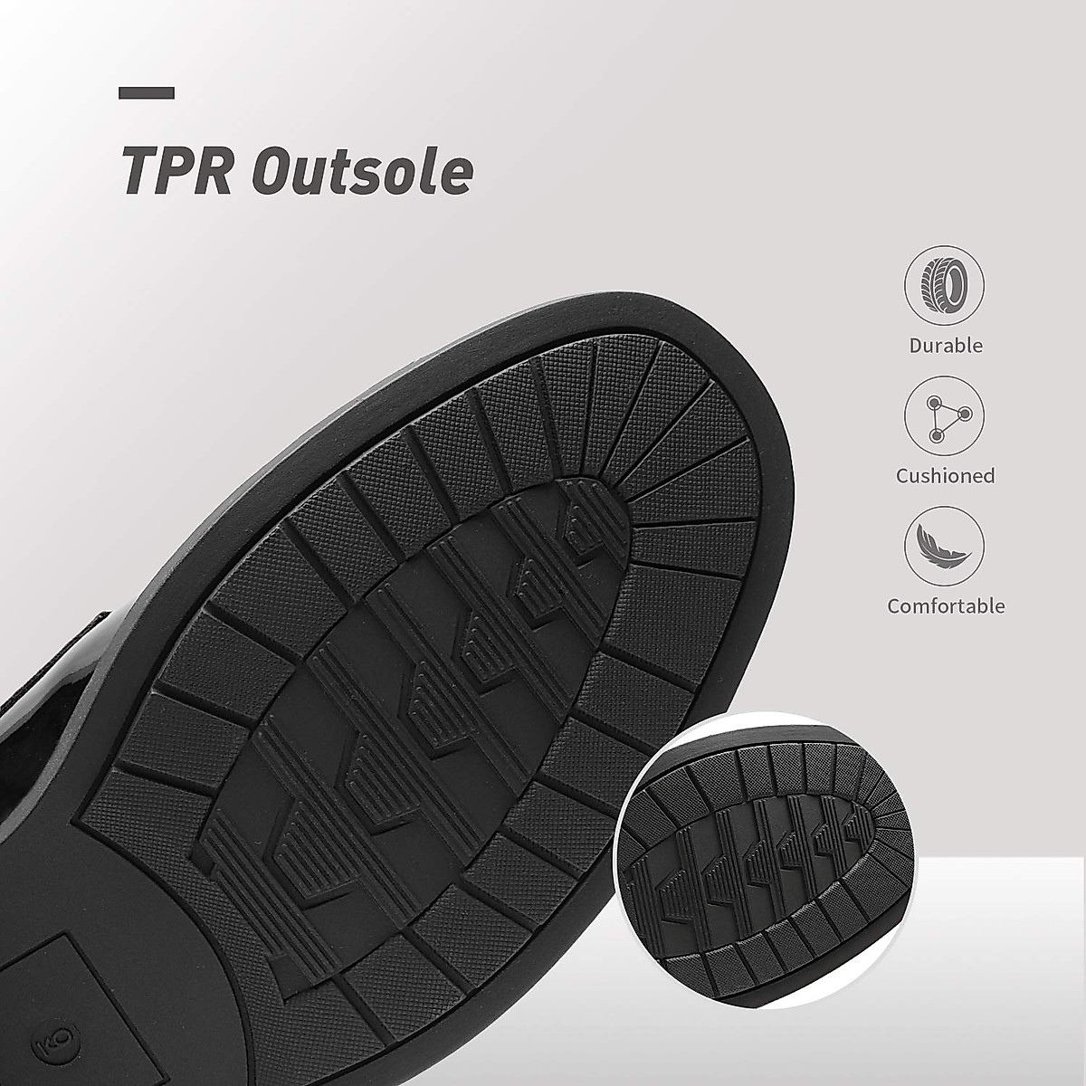 Bruno Marc Men's Downing-02 Black Pat Leather Lined Dress Oxford Shoes Classic Lace Up Formal Size 15 M US