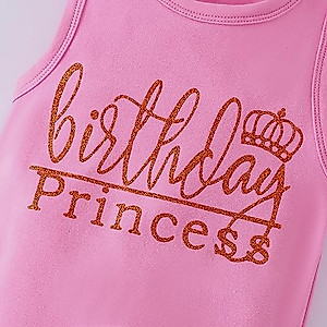 LYSMuch Kids Toddler Baby Girls Birthday Outfits Princess Vest Long Sleeve Shirt Mesh Bubble Tutu Skirt Set (A-Pink-Sleeveless, 3-4 Years)