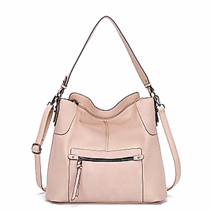Purses for Women Shoulder Handbag Large Hobo Bags, Beige