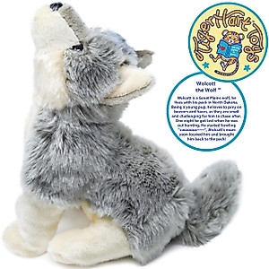 TigerHart Wolcott The Wolf - 11 Inch Stuffed Animal Plush