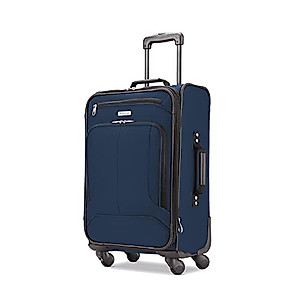 American Tourister Pop Max Softside Luggage with Spinner Wheels, Navy, 3-Piece Set (21/25/29)