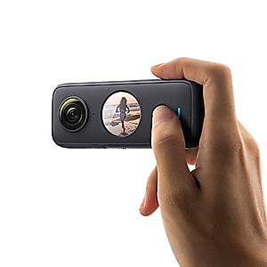 Insta360 ONE X2 360 Degree Waterproof Action Camera, 5.7K 360, Stabilization, Touch Screen, AI Editing, Live Streaming, Webcam, Voice Control