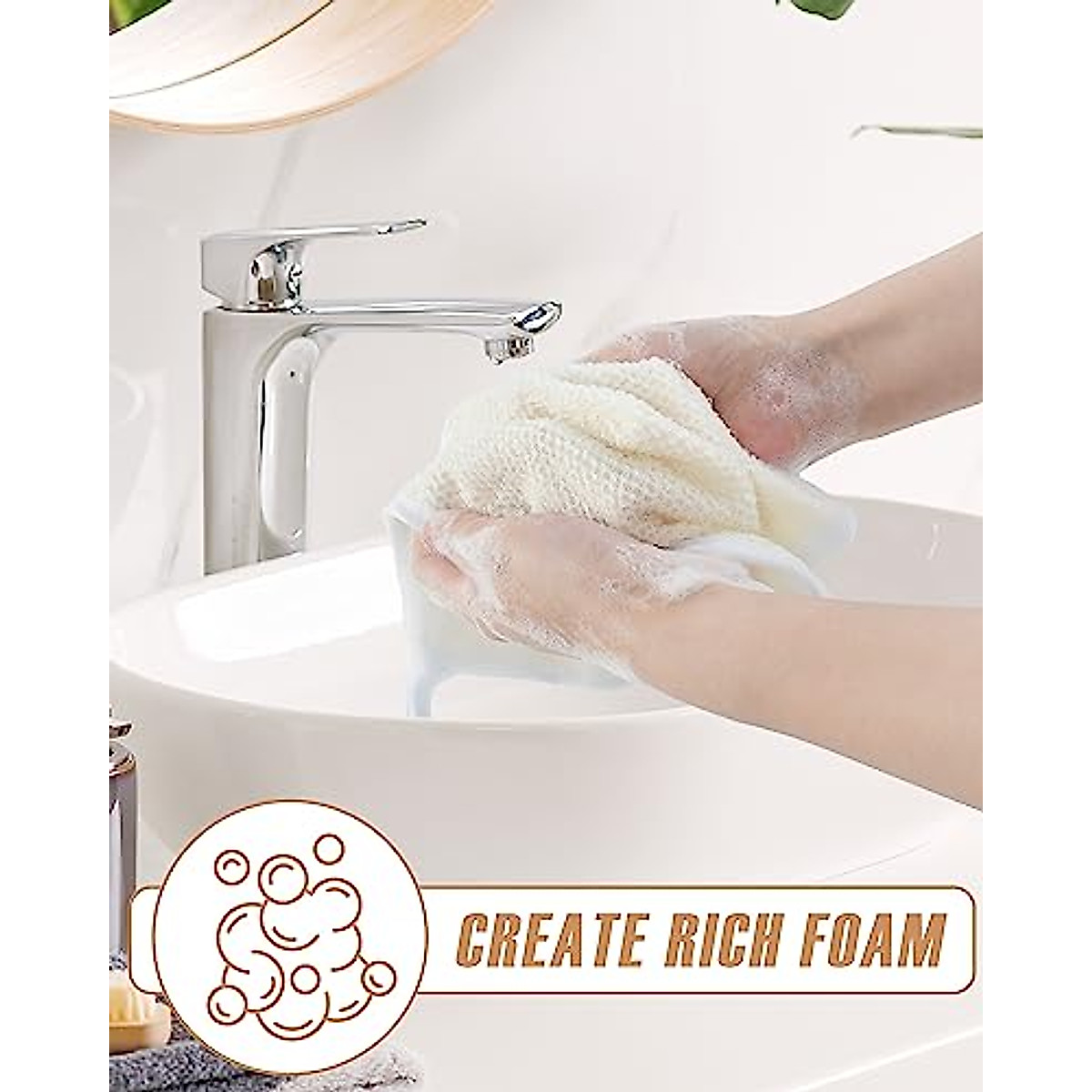 Exfoliating Washcloth for Body and face, 7 Pack Facial Exfoliate Two Sides Body Scrub for Bath, Remove Dead Skin Wipe Wash Cloth Towel for Women and Man