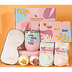 Get Well Soon Gifts for Women-Care Package After Surgery Gift Basket -Feel Better Gifts Teen Girl- Thinking of You Gifts-Encouragement Gifts For Friend