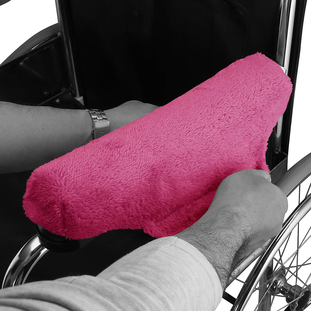 Wheelchair Armrest Covers 9" Wheelchair Arm Rest Covers Wheelchair Arm Pads Wheelchair Armrest Pads Washable(WAP9-02P)