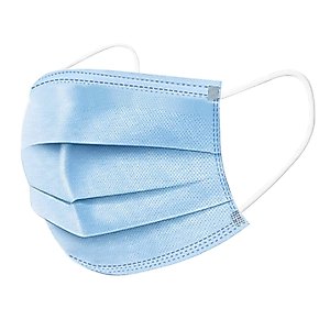 Face Mask, 100 Count (Blue)