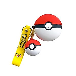 Cute Airpod 3rd Case, Funny 3D Cartoon Key Chain Case, Soft PVC Full Protection Shockproof Charging Case Cover Compatible with for 2021 Airpod 3rd. (3rd Pendant Ball)