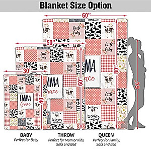 Personalized Cow Baby Blanket,Cow Blankets,Cow Print Fleece Blanket,Cow Blanket Baby,Cow Print Baby Blanket,Cow Baby Security Blanket,Pink Cow Throw Blanket,Baby Blanket Cow,Cow Blanket for Kids