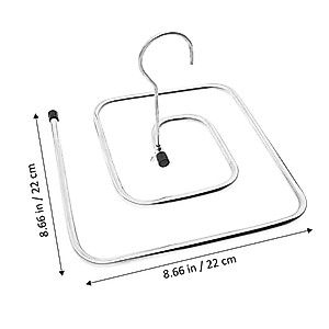 DOITOOL 2pcs Spiral Hanger Stainless Steel Spiral Drying Rack Sheets and Blankets Spiral Saving Rack Drying Rack Square Spiral Quilt Storage Hanger