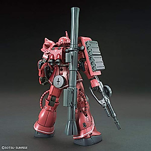 Bandai Spirits Hobby MS-06S Zaku II Char Aznable's Mobile Suit Gundam (Red Comet Ver.) Gundam The Origin HG 1/144, Multi (BAS5057656)