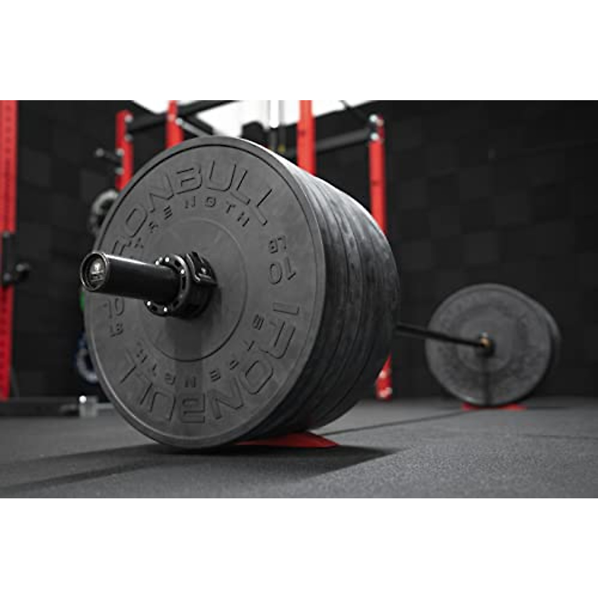 HD Bumper Plates 2" (Single) - One (1) 10 LB Single Rubber Weight Plate in Pounds (LB) for Olympic Barbells - Ideal for Cross-Training, Weightlifting, Fitness and Gym Weights (10lb (Single Plate))