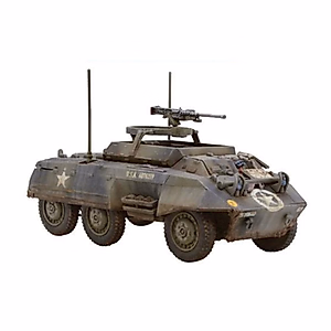 Bolt Action American M8/M20 Greyhound Scout Car 1:56 WWII Military Wargaming Plastic Model Kit