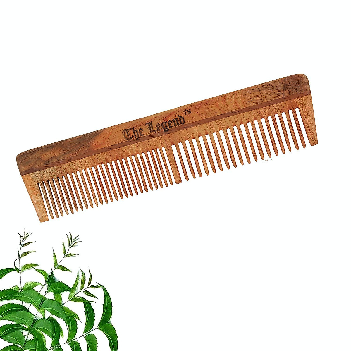 The Legend Organic Pure Neem Wood Comb (Neem Comb)