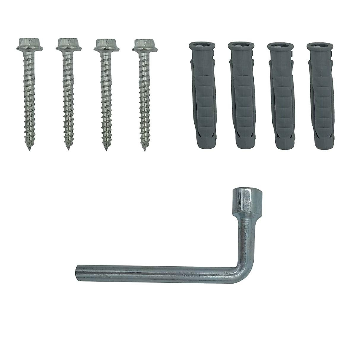 Heavy Duty Bolts, Concrete Anchors TV Wall Mount Screws Kit for Mounting A TV Into Wood Or Concrete