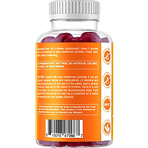 Vitamatic Vitamin D3 Gummies - 5000 IU Per Gummy - 60 Gummies - Great Taste - Healthy Bones, Teeth, Mood, Joint & Immune System Function