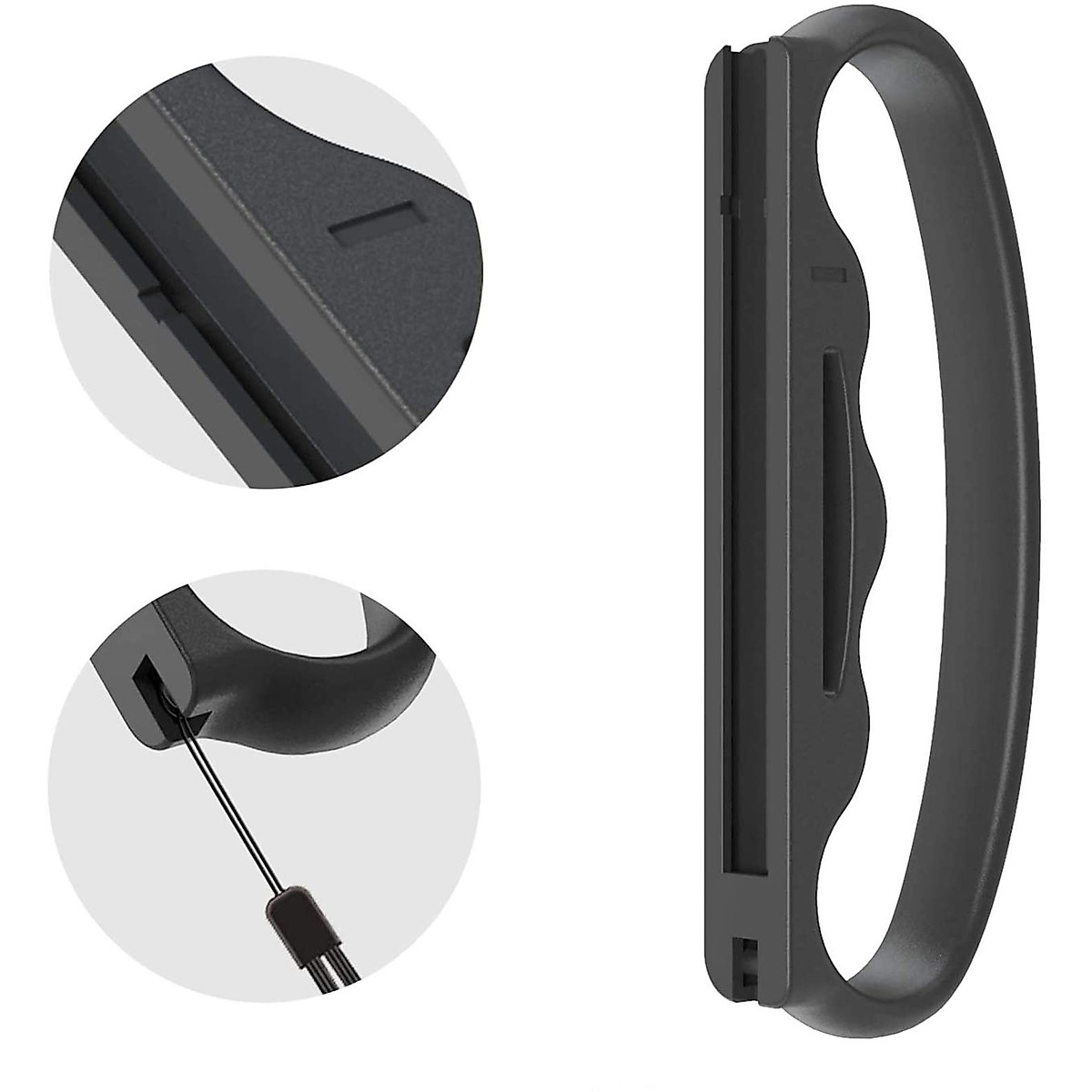 Fitness Boxing Hand Grips for Nintendo Switch & OLED Model JoyCon, FANPL Upgrade Fit Boxing Clasp Accessories Handle for Adults and Children, Enhance Your Gaming Experience, 2 Pack (Black and Black)