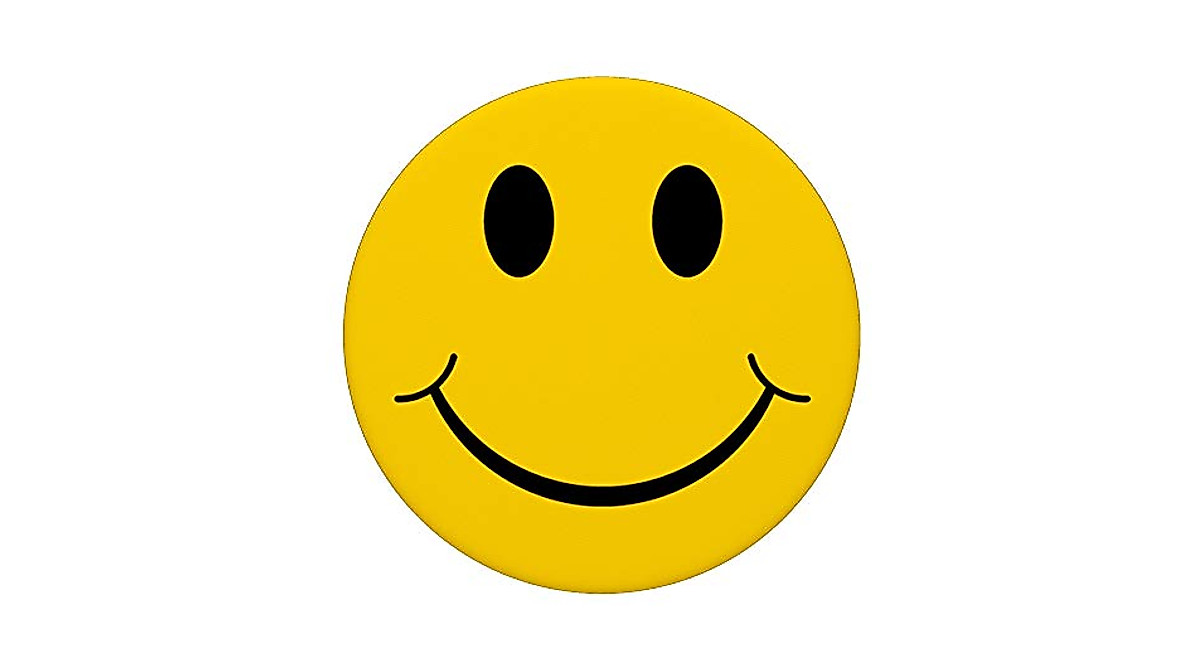Vintage 70s Happy Face PopSockets Swappable Grip