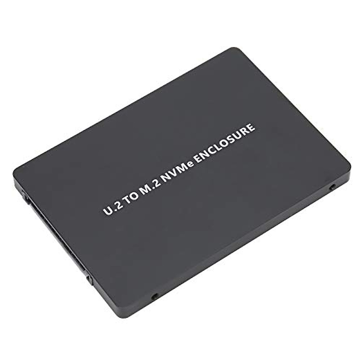 NVME HDD Enclosure Mobile SSD Box, PCIE3.0 NVME to U.2 Adapter Card, SFF8639 Aluminum U2 SSD Enclosure for Win 10, 8, 7, OS X 9, 10(Black)