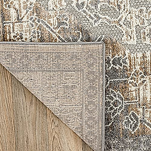 Rugshop Distressed Traditional Indoor/Outdoor Area Rug 5' x 7' Beige