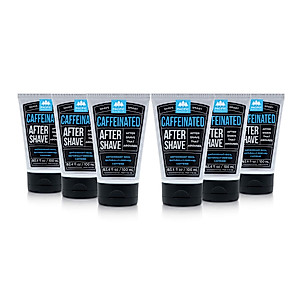 Pacific Shaving Company Caffeinated Aftershave - Helps Reduce Appearance of Redness, With Safe, Natural, and Plant-Derived Ingredients, Soothes Skin, Paraben Free, Made in USA, 3 oz (6-Pack)