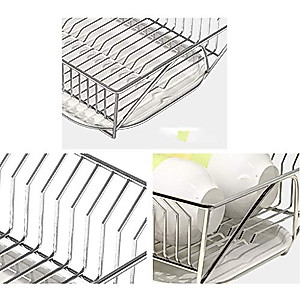 STRAW Single-layer Drain Bowl Rack,Rack Set Dish Drainer Drain Board and Utensil Holder Simple Easy to Use