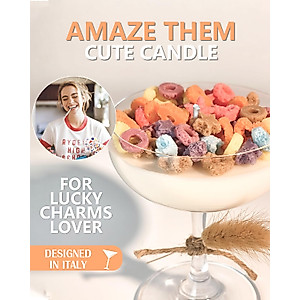 Taruzil Cute Martini Vanilla Candles Gifts for Women, Cereal Scented Candles Unique Gifts for Women Girl Friend Soy Wax Candles for Home Scented for Christmas, Mother's Day, Easter, Birthday