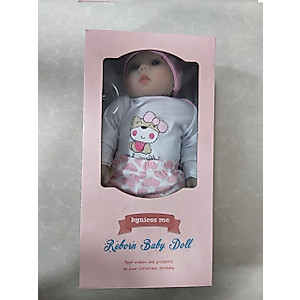 kgniess me Lifelike Reborn Baby Dolls - 22 Inches Realistic Reborn Girl Doll Soft Vinyl Newborn Baby Doll That Look Real, Best Toy for Kids Ages 3+