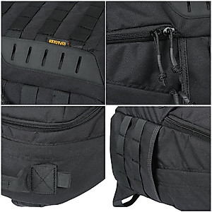 EXCELLENT ELITE SPANKER Military Tactical Backpack 18L Molle Backpacks Army Assault Survival Rucksack Pack (BLK)