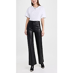ASKK NY Women's Vegan Brighton Pants, Black, 24