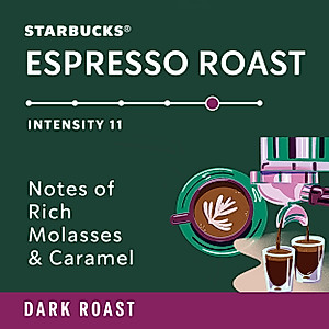 Starbucks by Nespresso Dark Roast Espresso (50-count single serve capsules, compatible with Nespresso Original Line System)