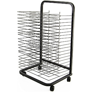 YSCMX Art Drying Rack, Mobile Drying Rack with Wire Shelves for Works of Art, Mobile Classrooms, Art Studio, Educational Product Drying Rack, Drying Easel, Drying& Print Racks (Size : 25-Layer)