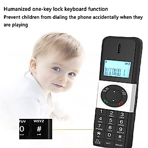 NUFR Corded Phone, Corded/Cordless Phone with Answering Machine,Dual Caller ID/Call Waiting, for Small Business/Home, Black-Cordless