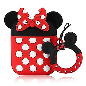Besoar Dots for Airpod 1/2 Case, Cartoon Cute Fashion Cool Silicone Design Character Cover for Airpods, Unique Stylish Kawaii Funny Fun Protective Shell Girls Women Girly Cases Air Pods 2&1