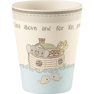 Precious Moments Noah's Ark Bamboo Toddler Mealtime Feeding and Dinnerware Set of 5, 182433