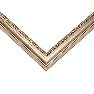 10x10 Frame Silver Real Wood Picture Frame Width 0.75 Inches | Interior Frame Depth 0.5 Inches | Liscio Argeto Traditional Photo Frame Complete with UV Acrylic, Foam Board Backing & Hanging Hardware