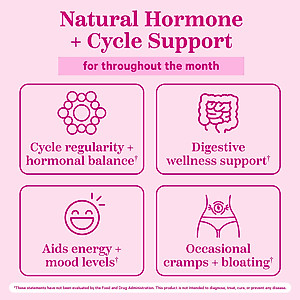 Pink Stork Organic PMS Tea for Hormone Balance, Mood Swings, Bloating, and Period Regularity - 8 Herbs - Vitex, Red Raspberry Leaf, Chamomile - Caffeine-Free - 15 Sachets, Warm Cinnamon