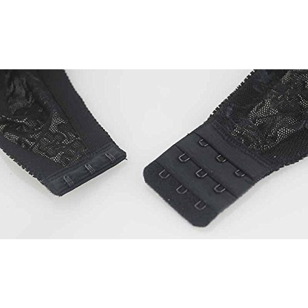 TVRtyle Women's Mysterious Sexy Black 4 Vintage Metal Clips Garter Belts for Stockings (Small)