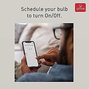 Globe Electric 50043 Wi-Fi Smart 10 Watt (90W Equivalent) Multicolor Changing RGB Tunable White Frosted LED Light Bulb, No Hub Required, Voice Activated, 2000K - 5000K, PAR38 Shape, E26 Base