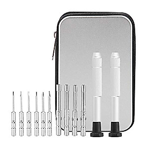 Eyeglass Repair Tool Kit, 12pcs Precision Screwdriver Set, Professional Mini Screwdriver Repair Tools for Eyeglass Glasses Watch CellPhone Electronic Toys Computer Jewelry